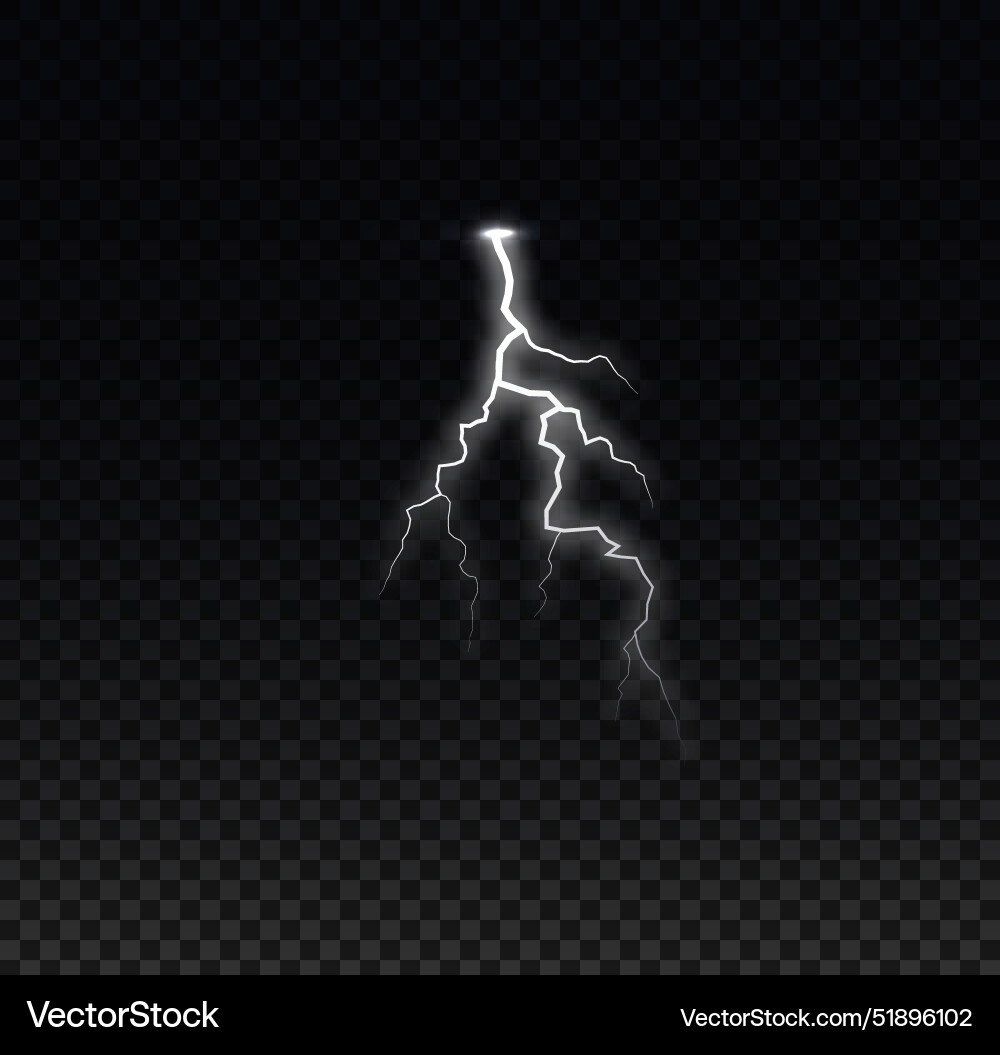 Mystical lightning game design element isolated Vector Image