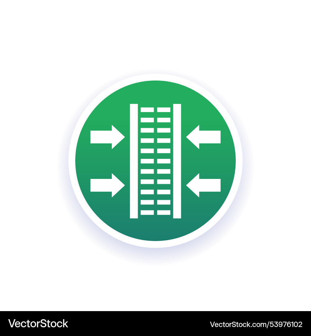 Thick wall thickness round icon Royalty Free Vector Image