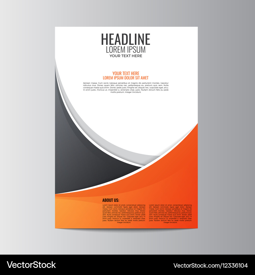 Abstract flyer design background brochure Vector Image