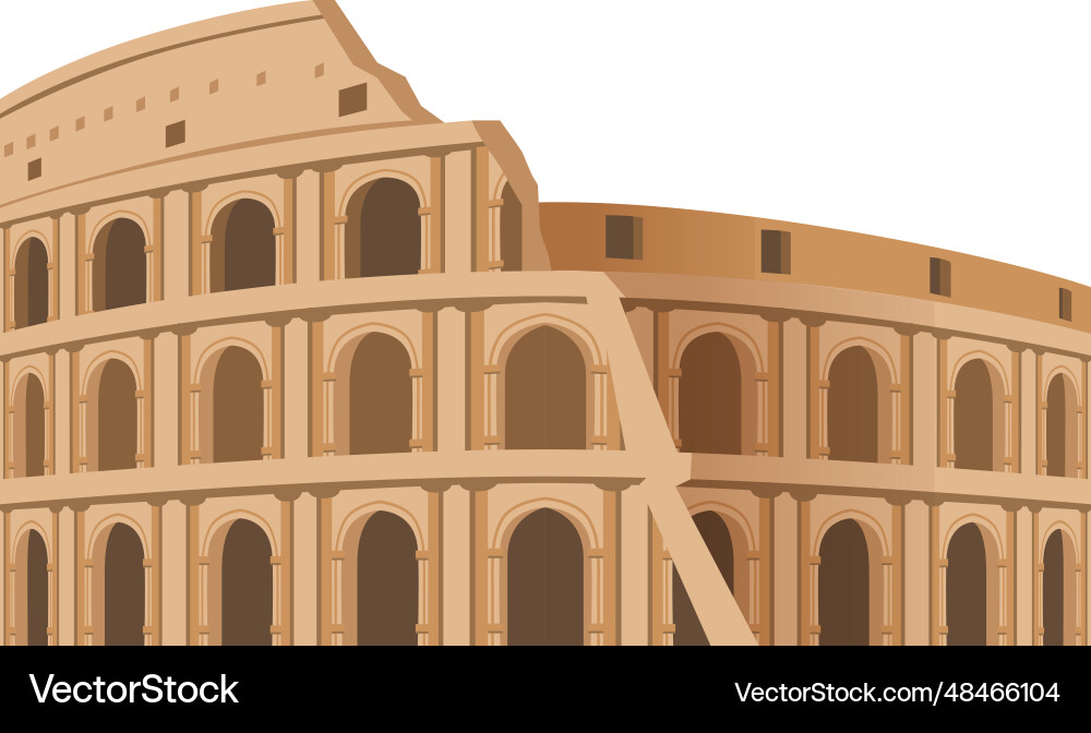 Ancient Rome Landmark Royalty Free Vector Image