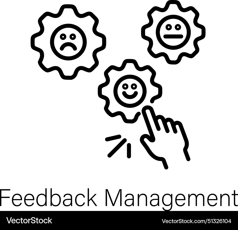 Feedback management Royalty Free Vector Image - VectorStock