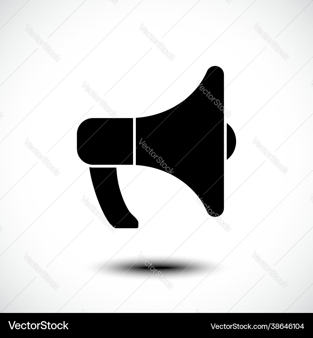 Megaphones icon advertising Royalty Free Vector Image