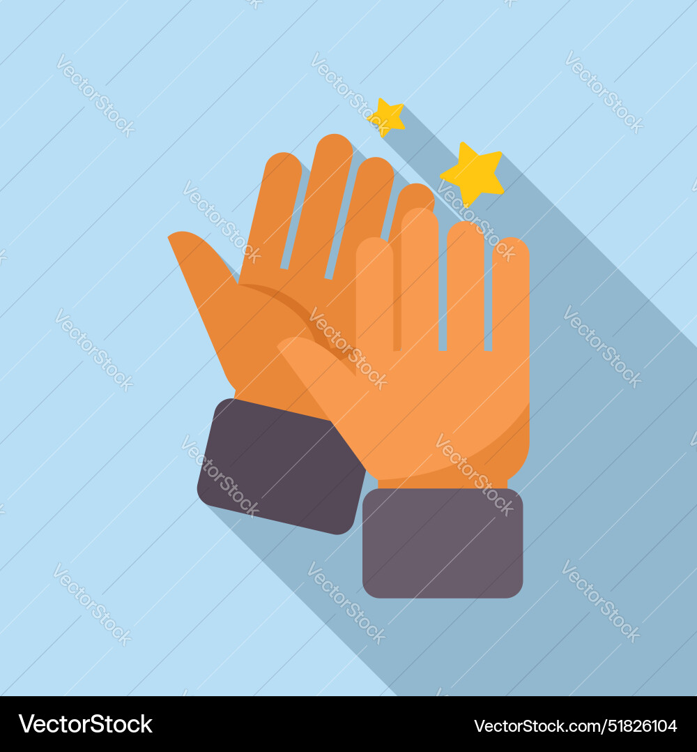 Two business people giving high five celebrating Vector Image