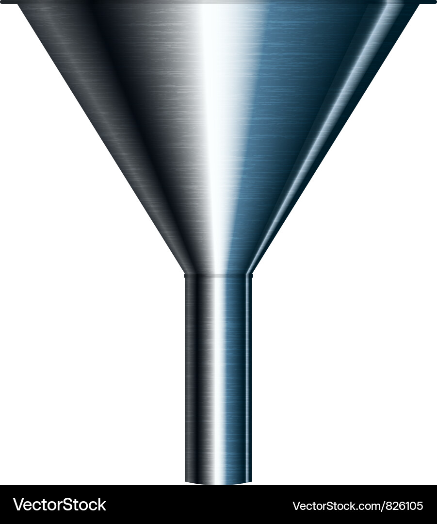 Funnel Royalty Free Vector Image - VectorStock