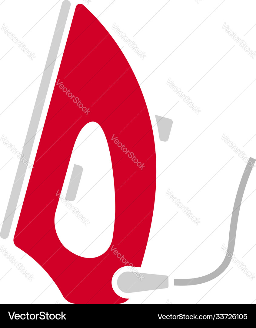 Steam iron icon Royalty Free Vector Image - VectorStock