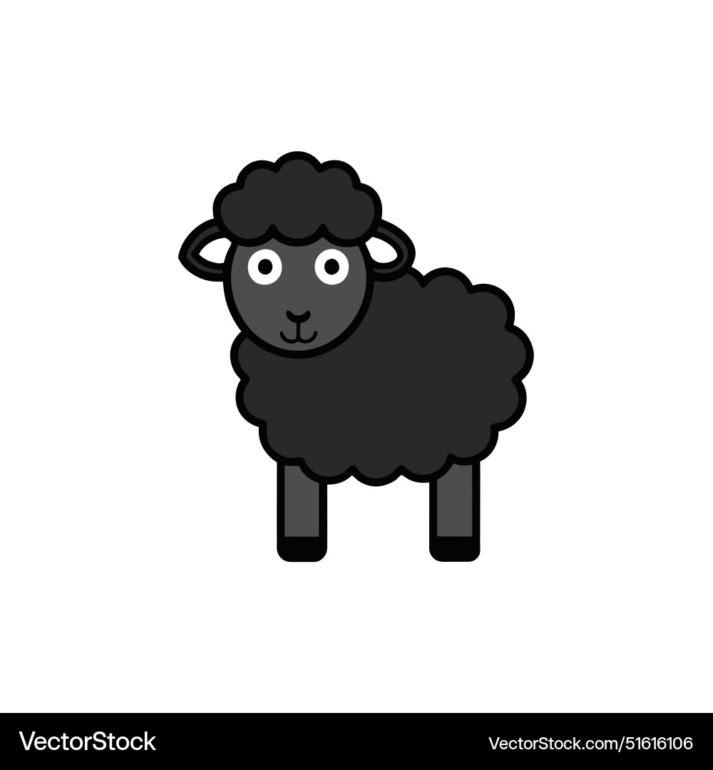 Blackbelly sheep learns icon Royalty Free Vector Image