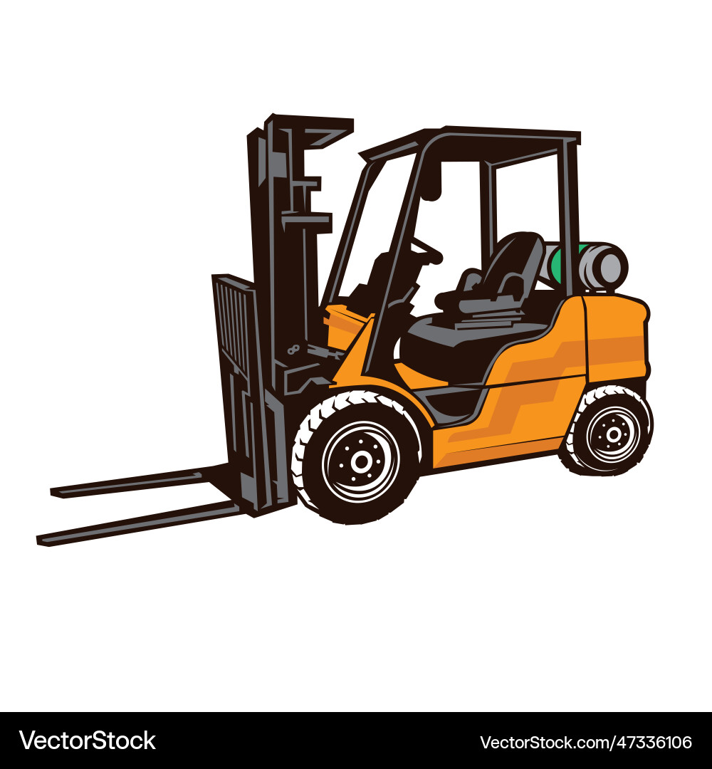 Gabelstapler Lizenzfreies Vektorbild - VectorStock