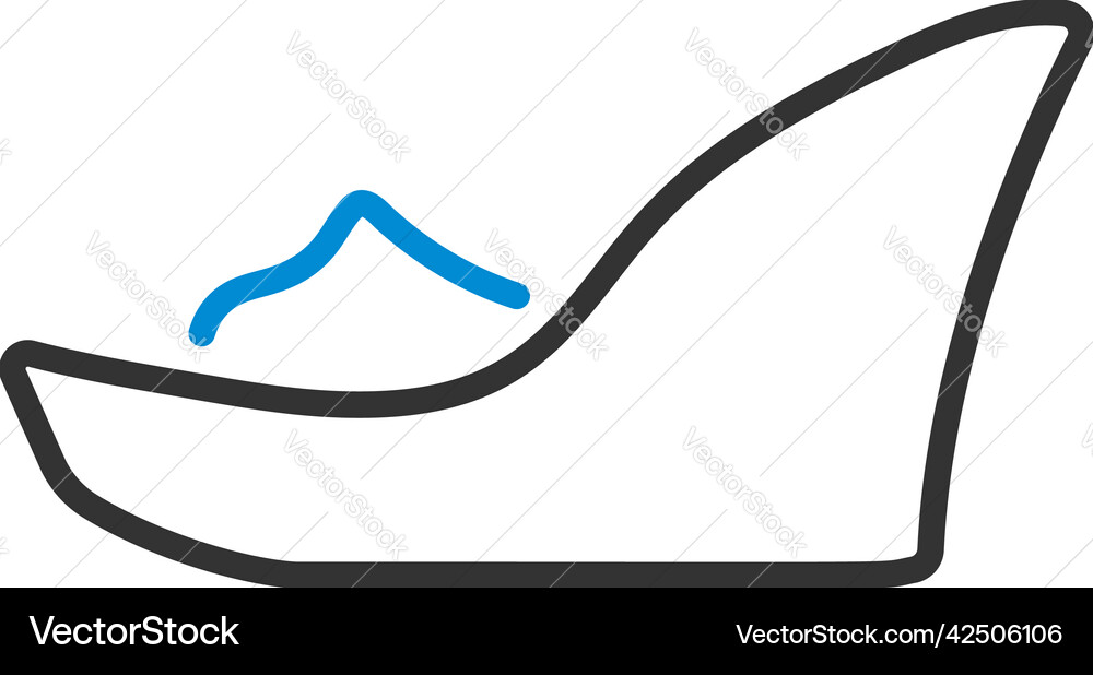 Platform shoe icon Royalty Free Vector Image - VectorStock
