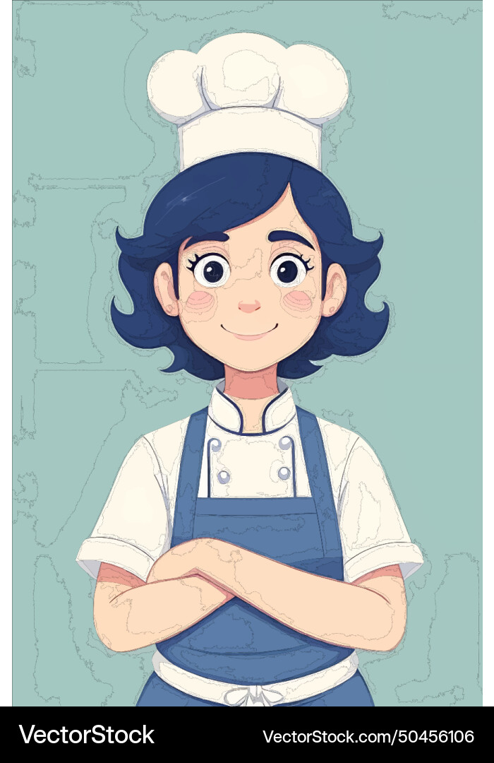 Professional chef image Royalty Free Vector Image