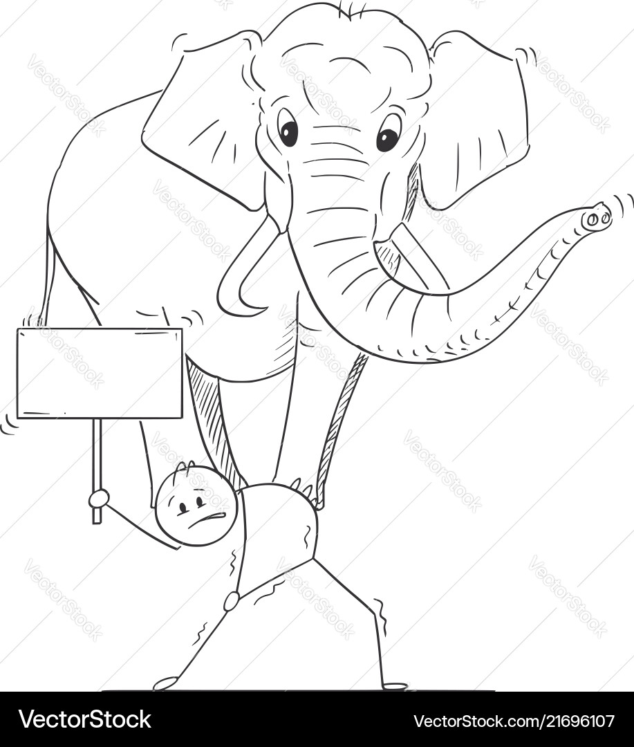Businessman Carrying a Burden Royalty Free Vector Image