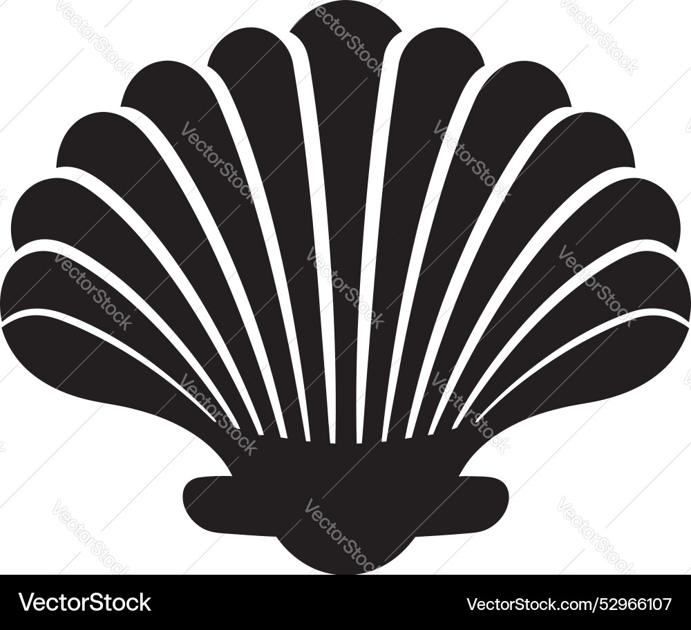 Coastal chic logo design shellfish serenade Vector Image