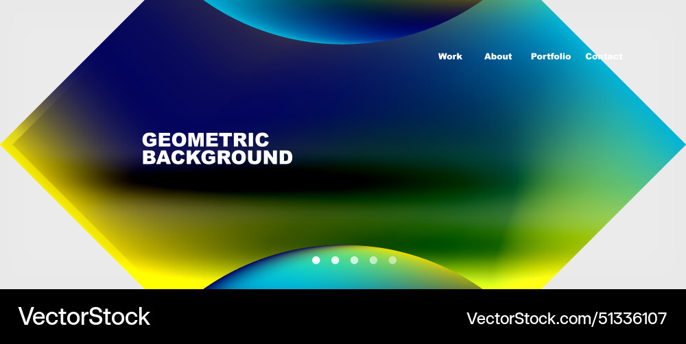 Colorful gradients with abstract geometric shapes Vector Image