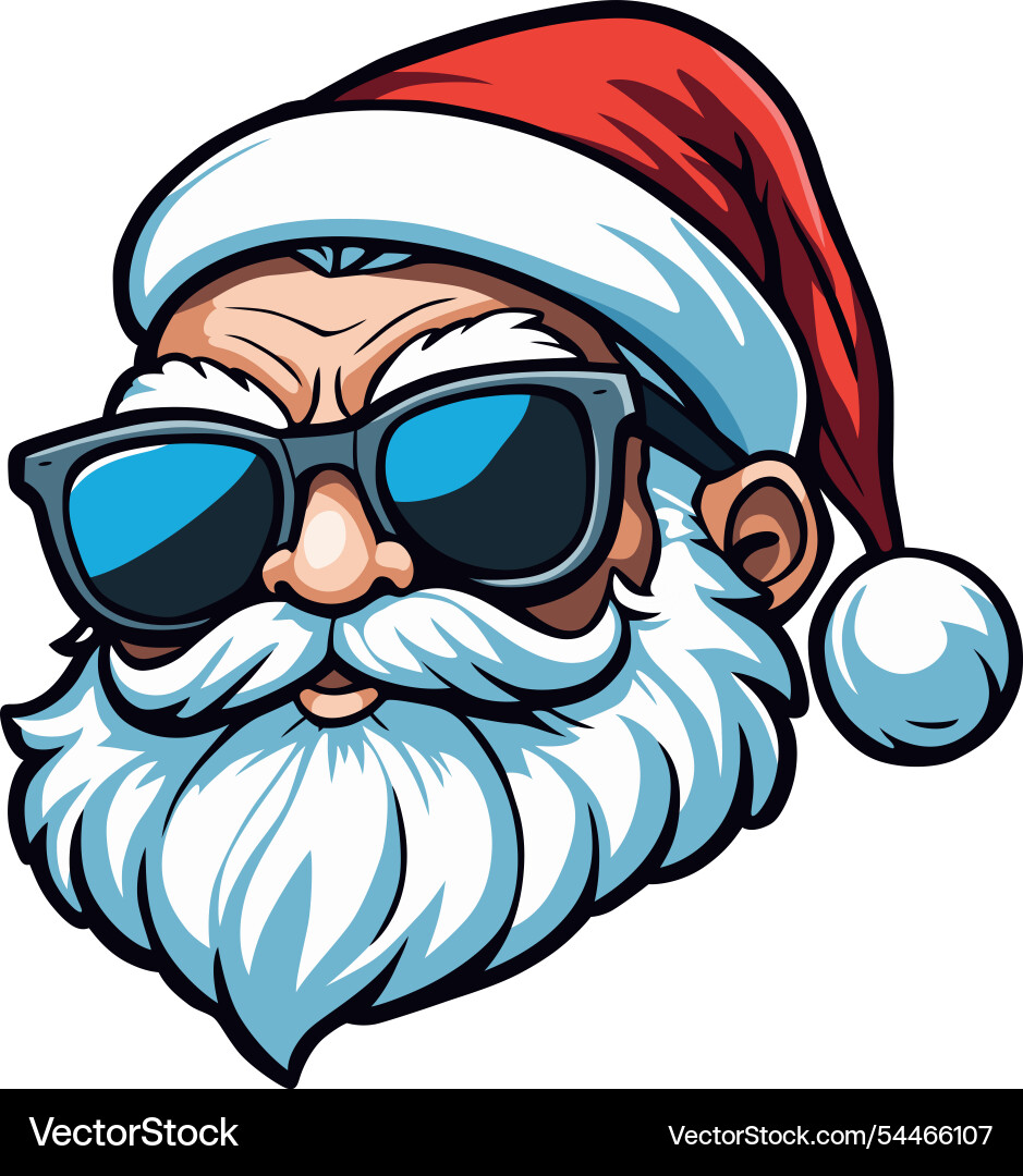 Cool santa 2 Royalty Free Vector Image - VectorStock