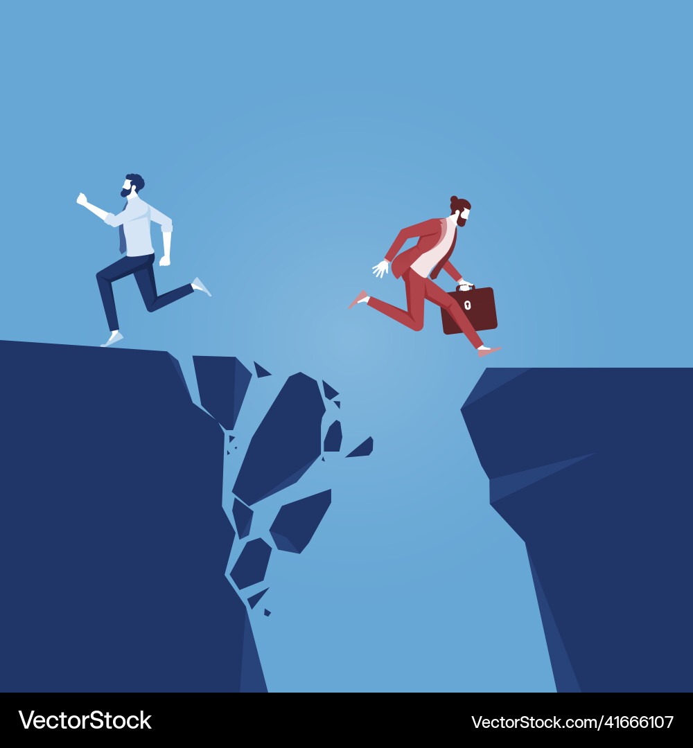 Employee successful and unsuccessful concept Vector Image