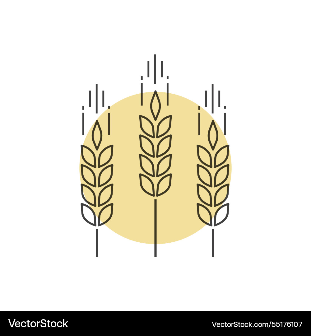 Wheat logo icon Royalty Free Vector Image - VectorStock