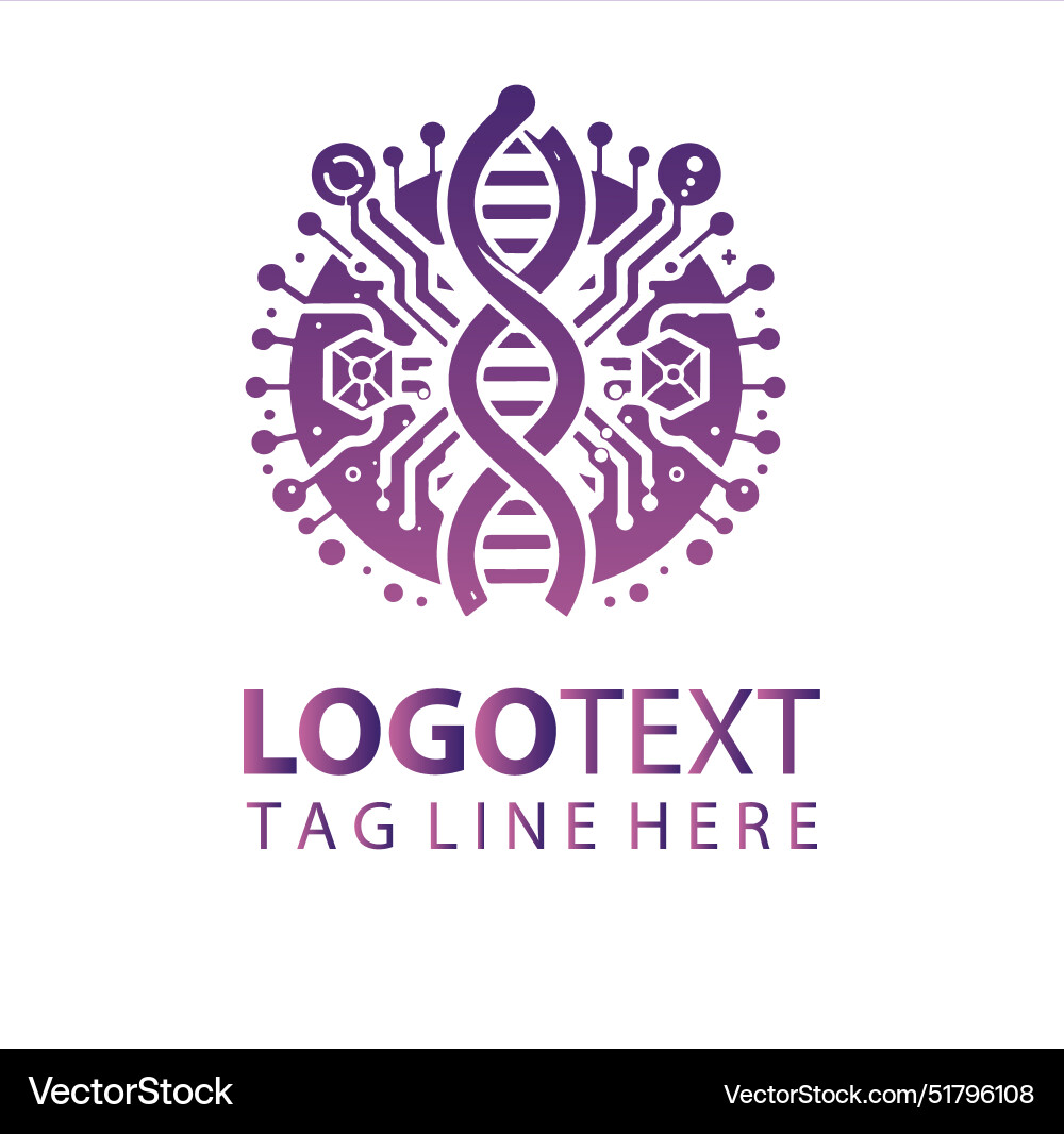 Biotech logo Royalty Free Vector Image - VectorStock