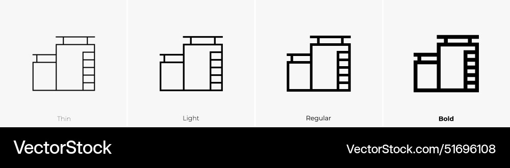 Graphic tablet icon thin light regular Royalty Free Vector