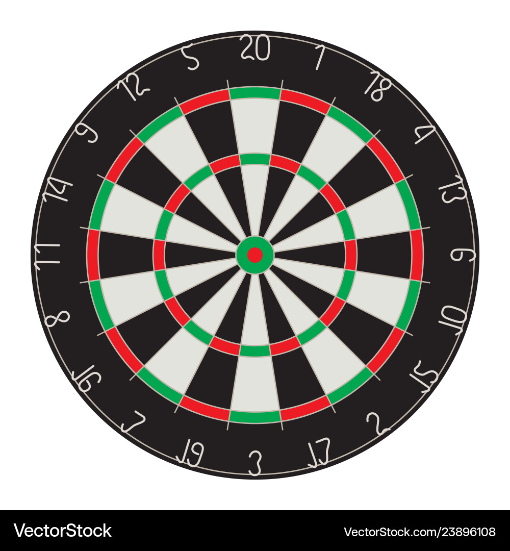 Target for darts dartboard Royalty Free Vector Image