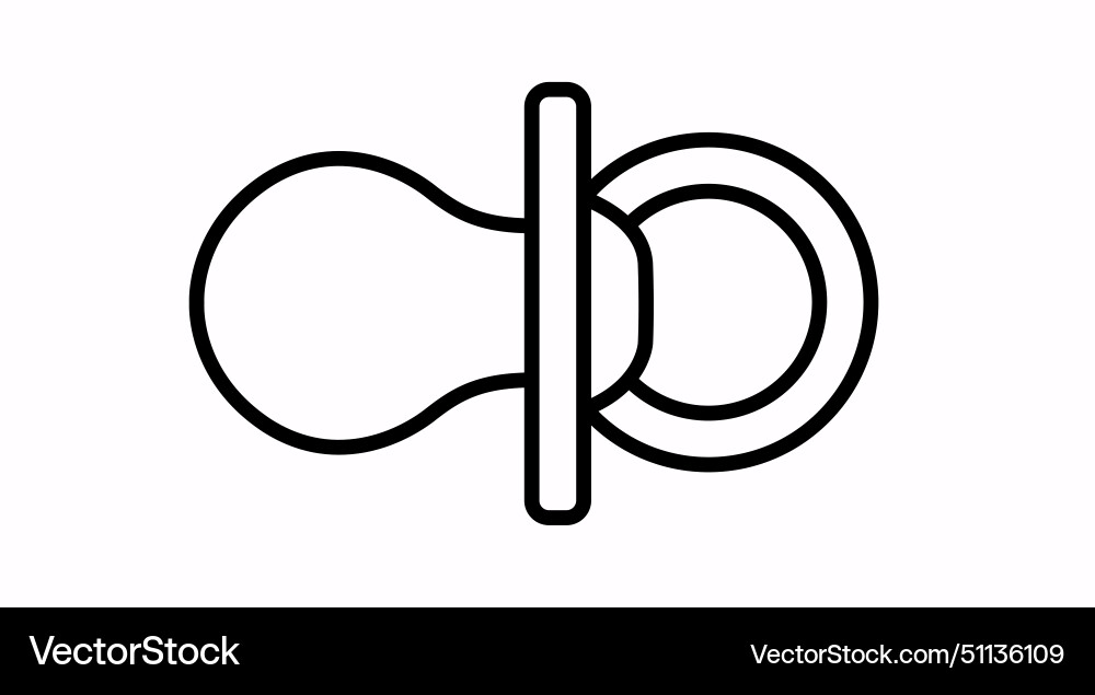 Baby pacifier icon Royalty Free Vector Image - VectorStock