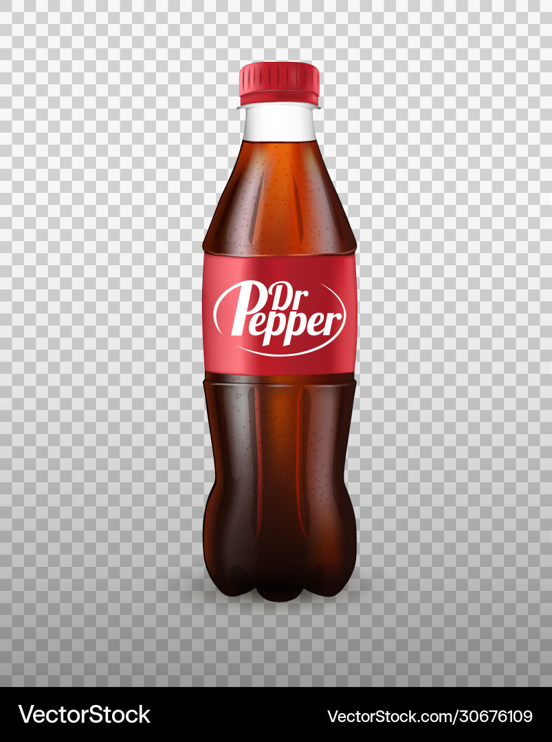 Cola in a plastic bottle Royalty Free Vector Image