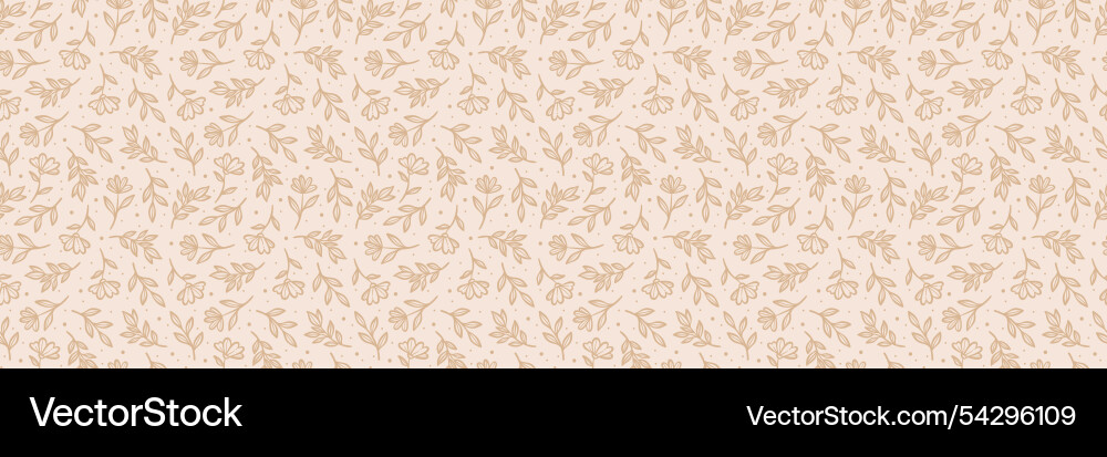 Floral Leaf Repeating Pattern Royalty Free Vector Image