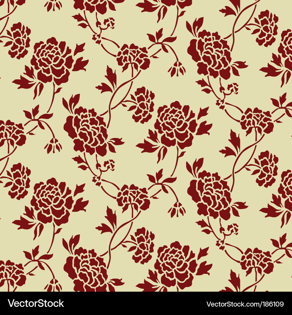 Floral Swirls Pattern Royalty Free Vector Image