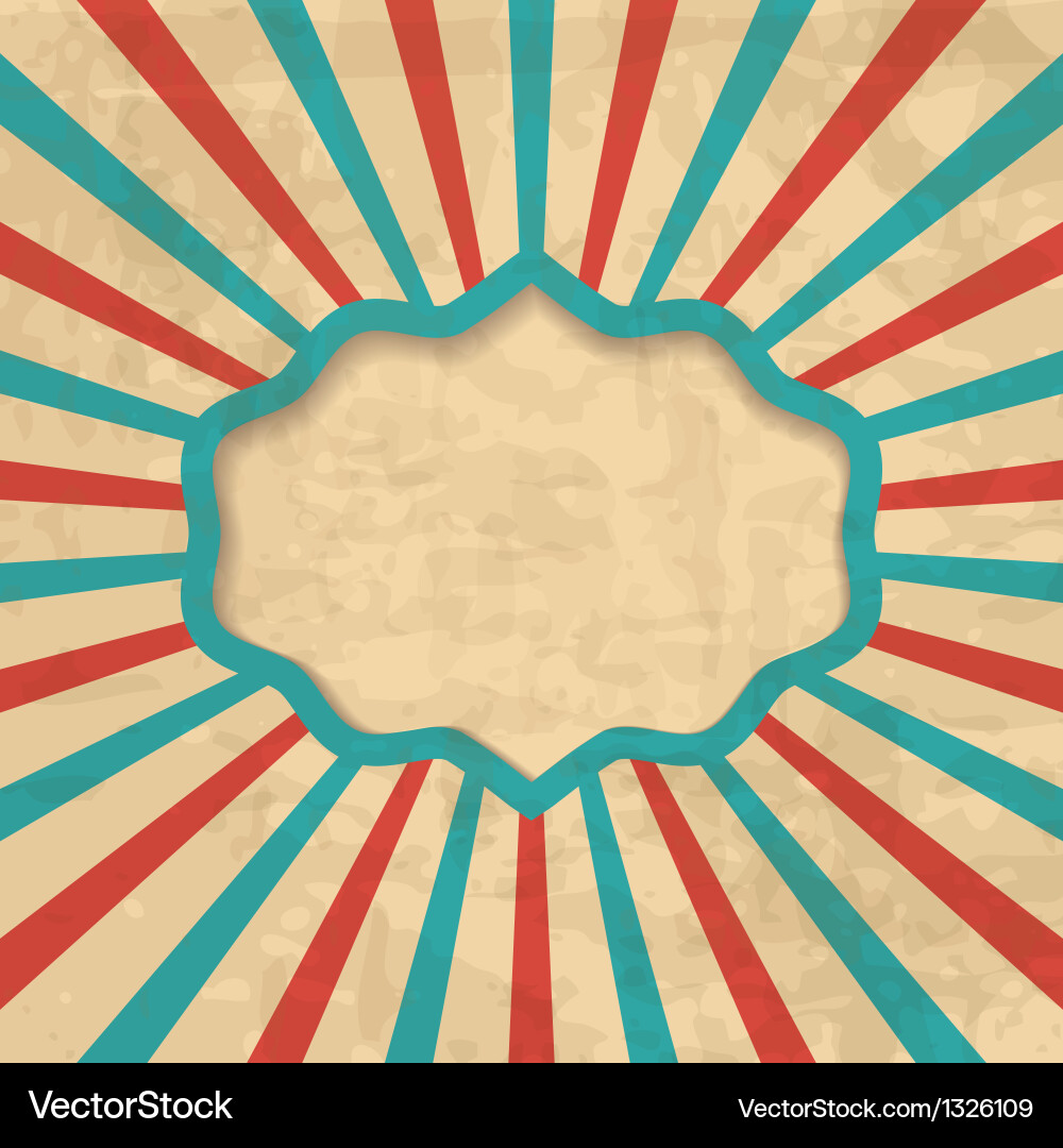 Retro background with a frame Royalty Free Vector Image