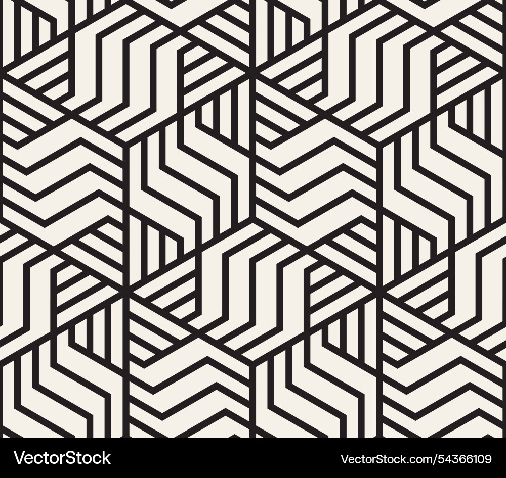 Seamless pattern repeating geometric elements Vector Image