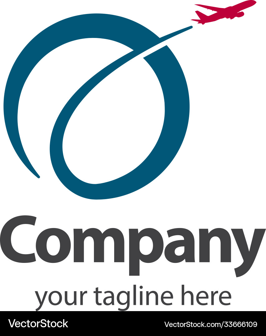 Travel company logo template design Royalty Free Vector