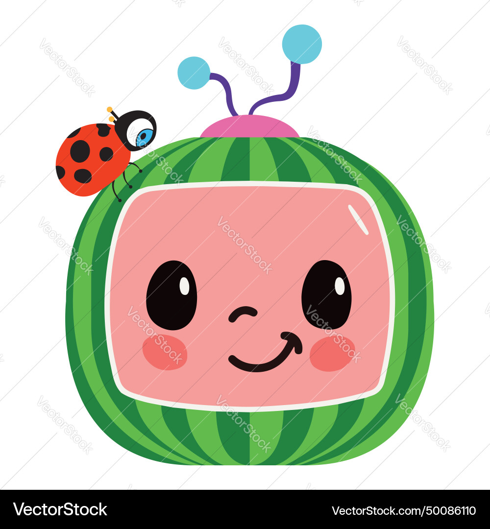 Cocomelon j Royalty Free Vector Image - VectorStock