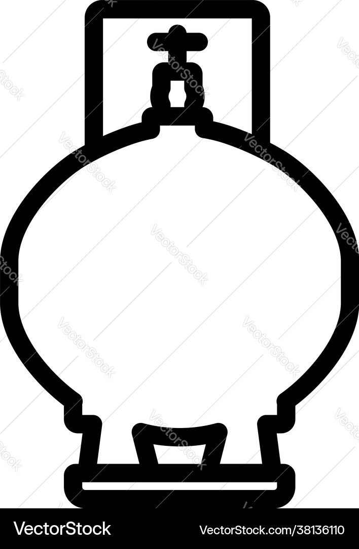 Gas cylinder icon Royalty Free Vector Image - VectorStock