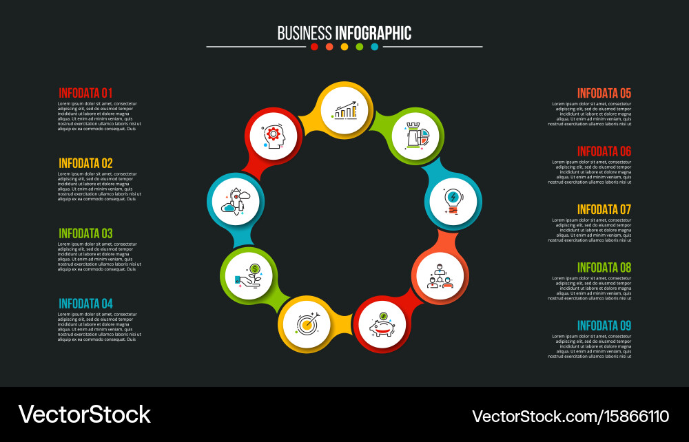 Process Chart - Cycle Diagram Royalty Free Vector Image