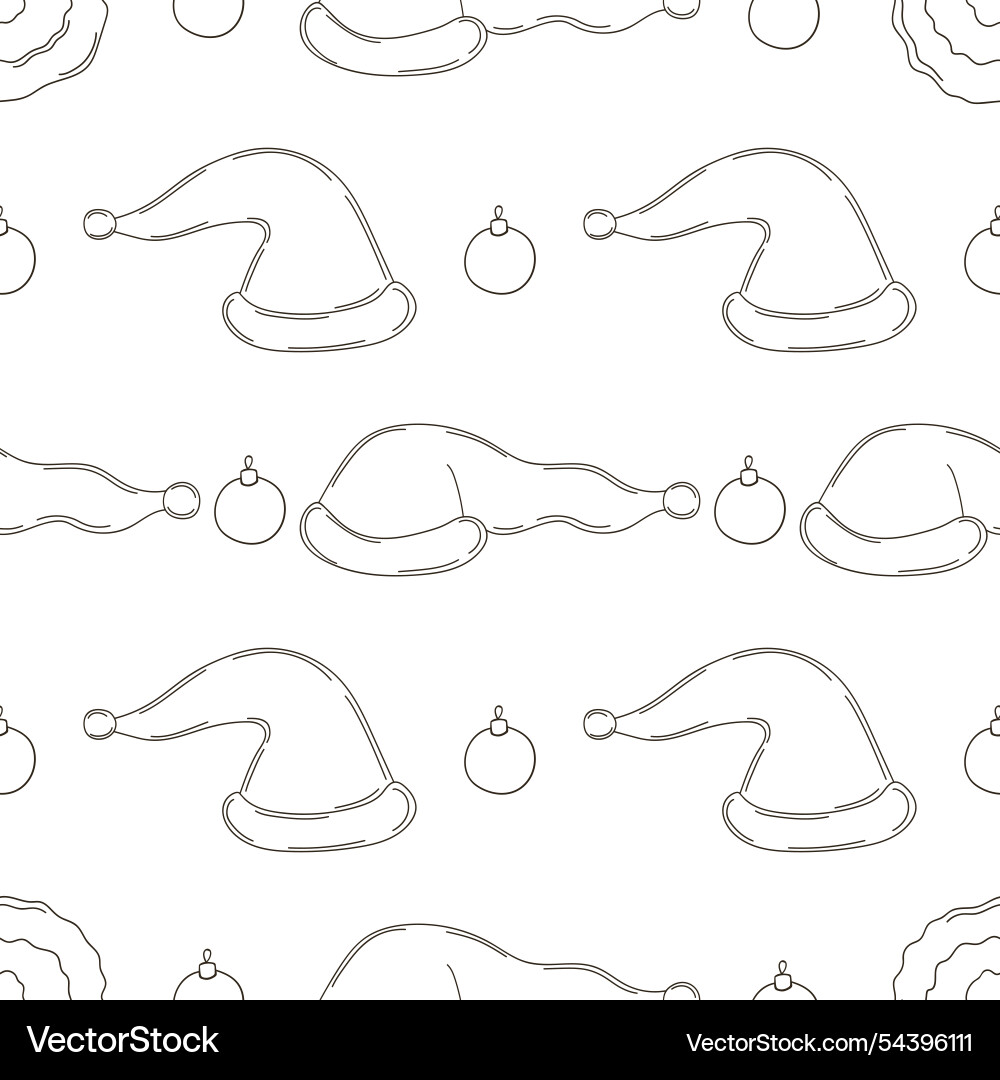 Christmas background coloring pattern in hand Vector Image