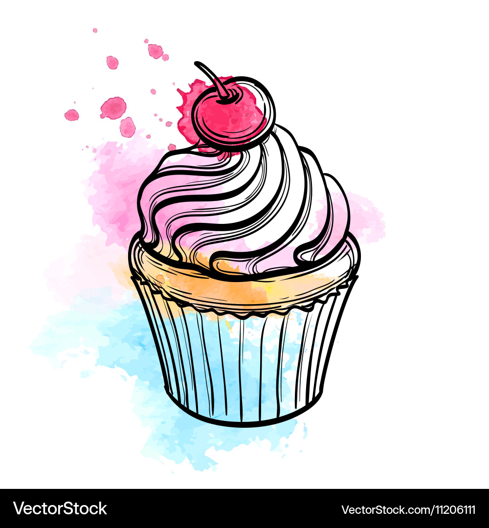 Cupcake Royalty Free Vector Image - VectorStock