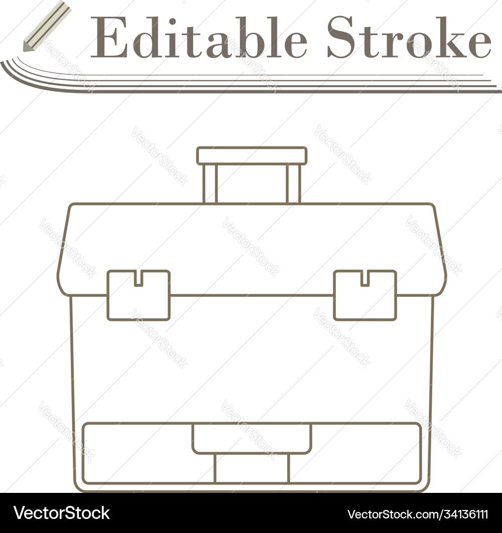 Icon fishing opened box Royalty Free Vector Image