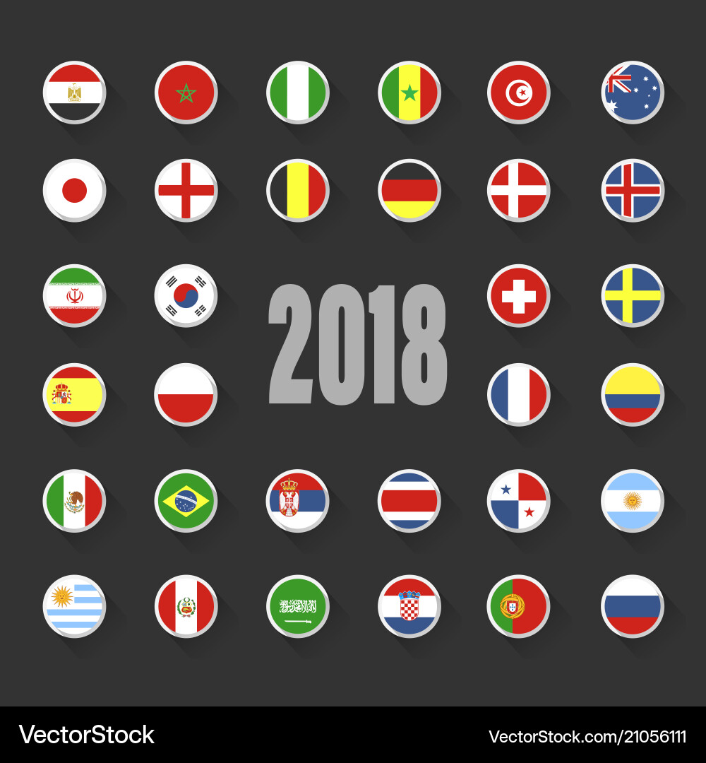 Set of countries flags Royalty Free Vector Image