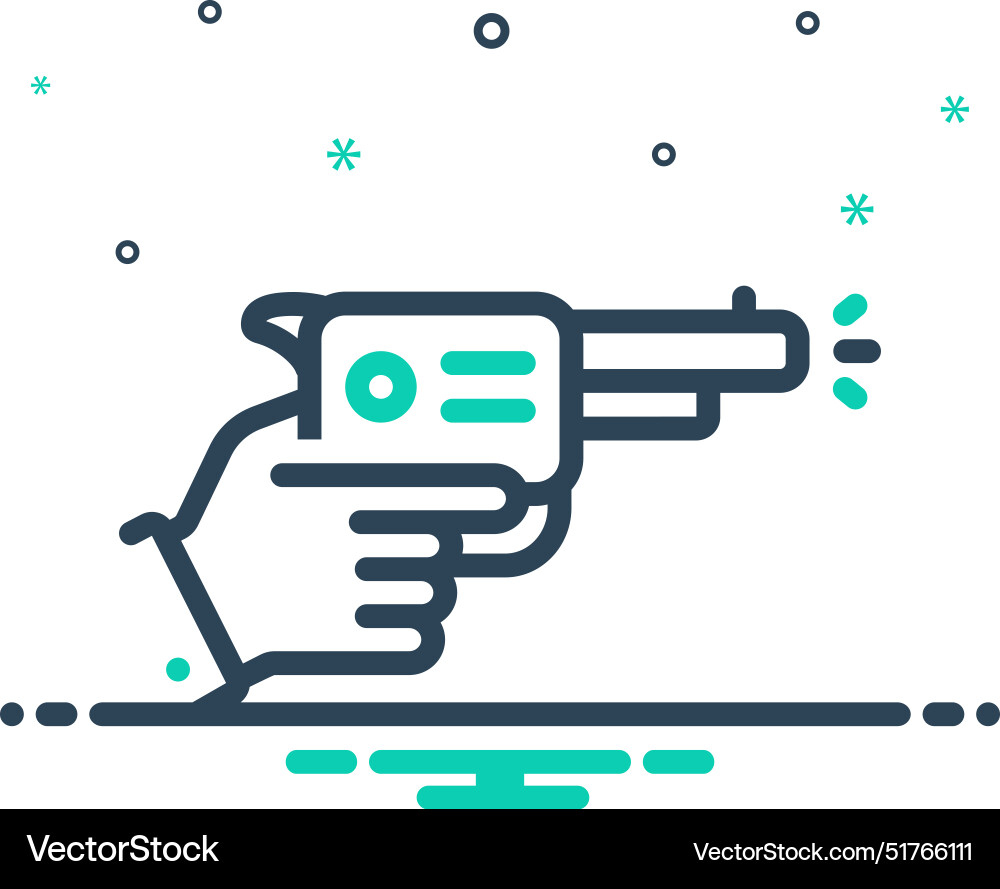 Starting pistol Royalty Free Vector Image - VectorStock