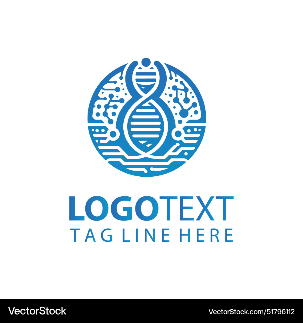 Biotech logo Royalty Free Vector Image - VectorStock