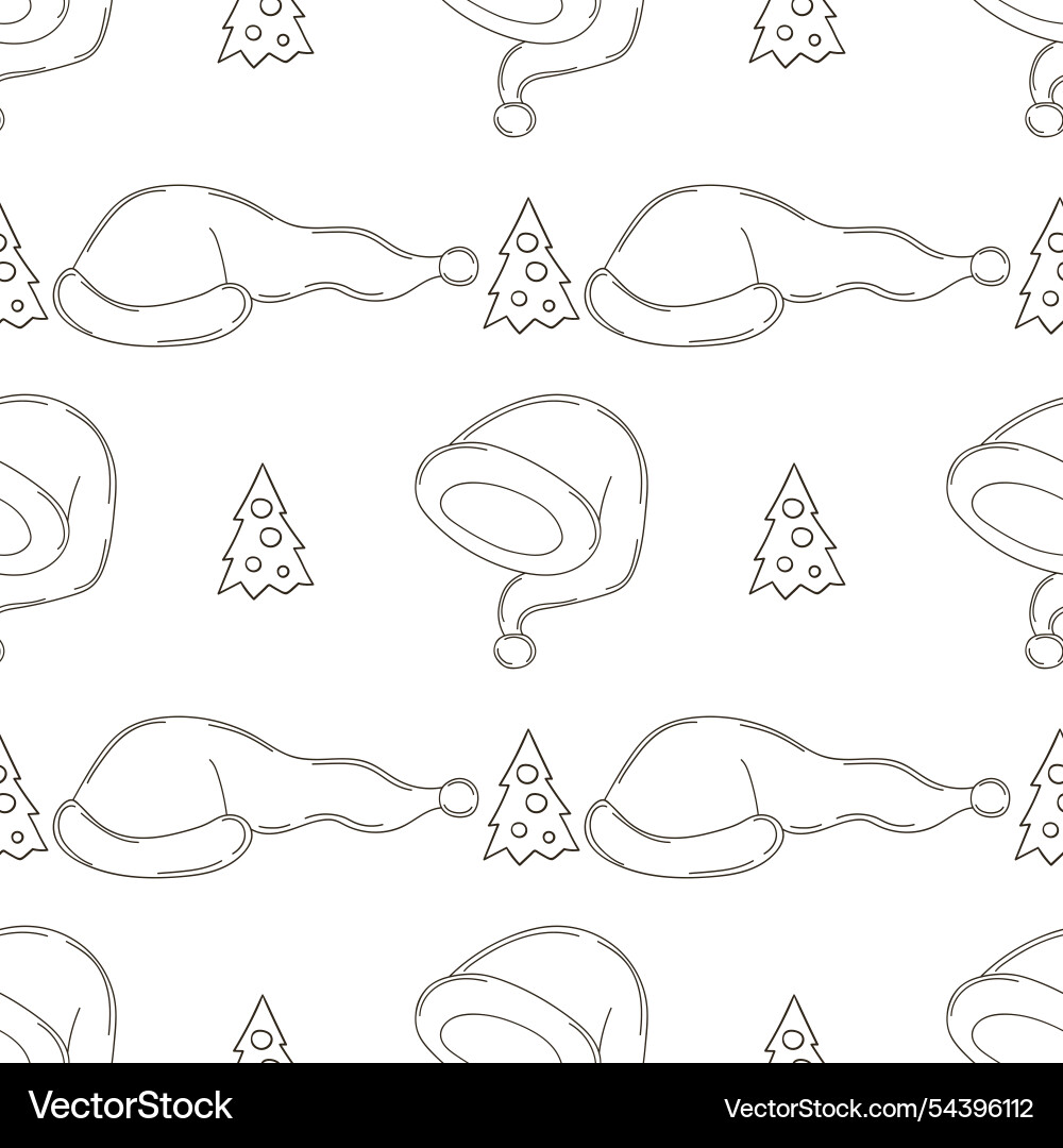 Christmas background coloring pattern in hand Vector Image