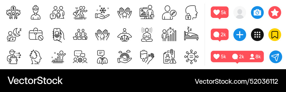 Competition foreman and blood line icons pack Vector Image