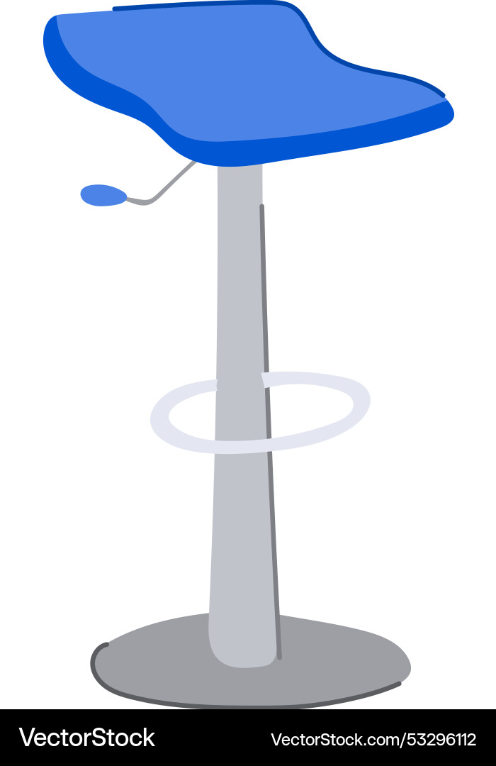 Kitchen bar stool cartoon Royalty Free Vector Image