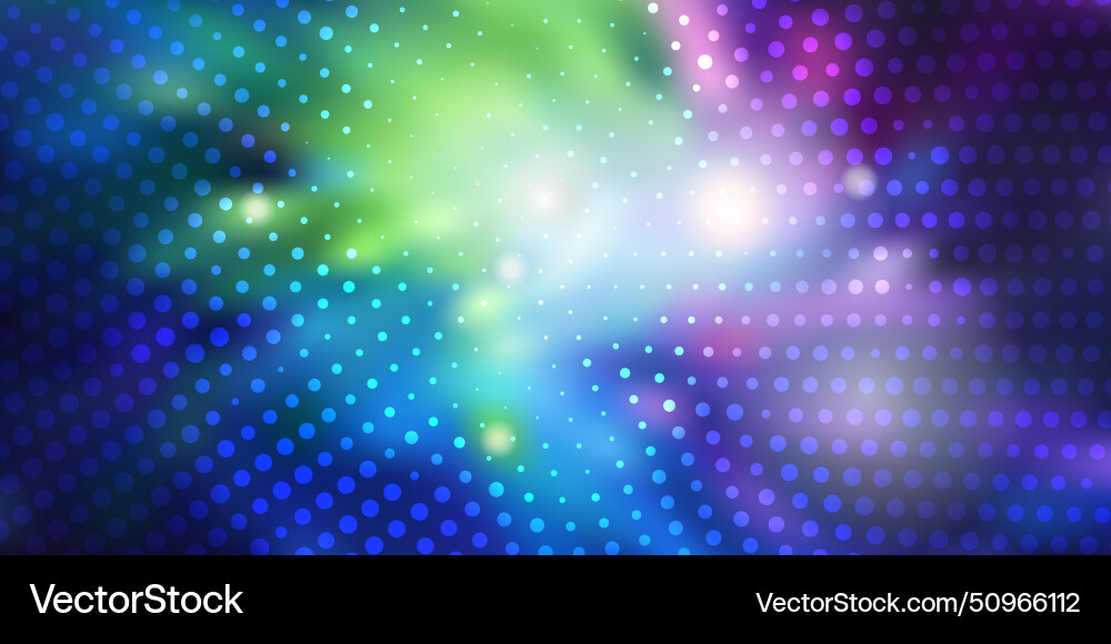 Neon blue night club mosaic background Royalty Free Vector