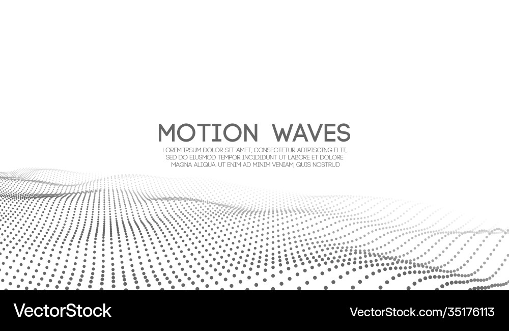 Abstract digital wave white background Royalty Free Vector