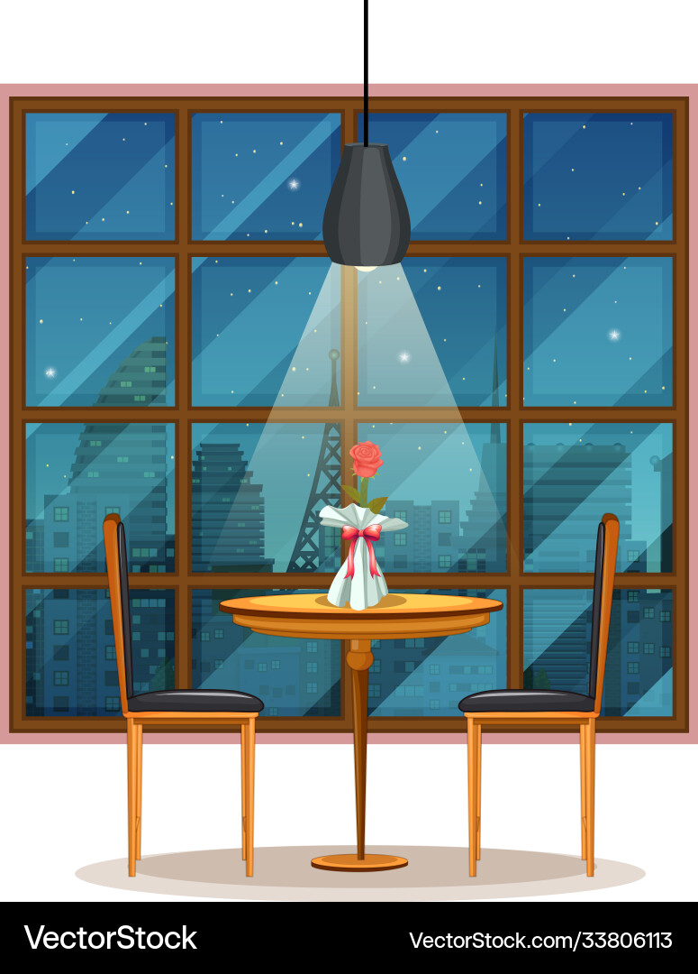 Empty restaurant background scene Royalty Free Vector Image