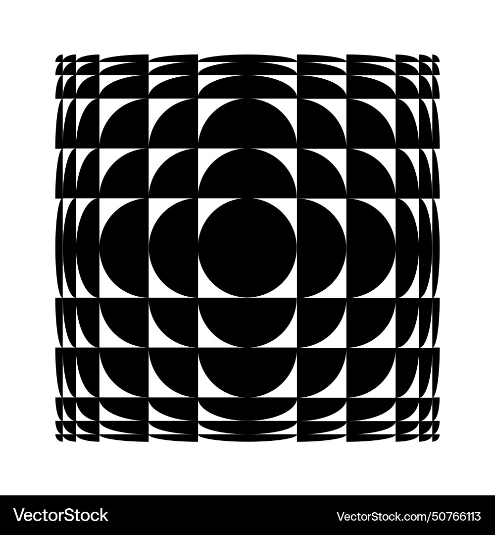 Geometric dynamic square Royalty Free Vector Image