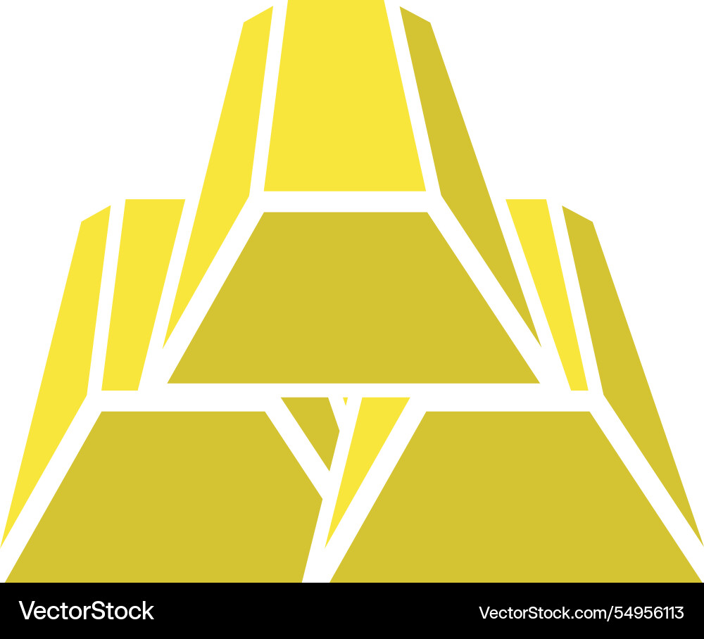 Gold Bar Symbol Logo Design Vorlage isoliert Vektorbild