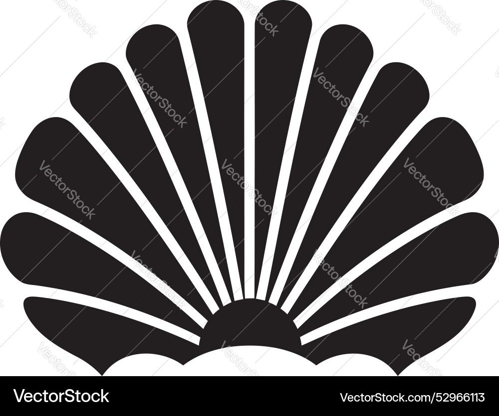 Ocean treasures revealed logo design shellfish Vector Image