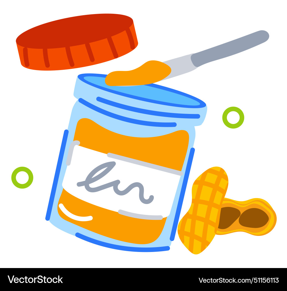 Peanut butter Royalty Free Vector Image - VectorStock