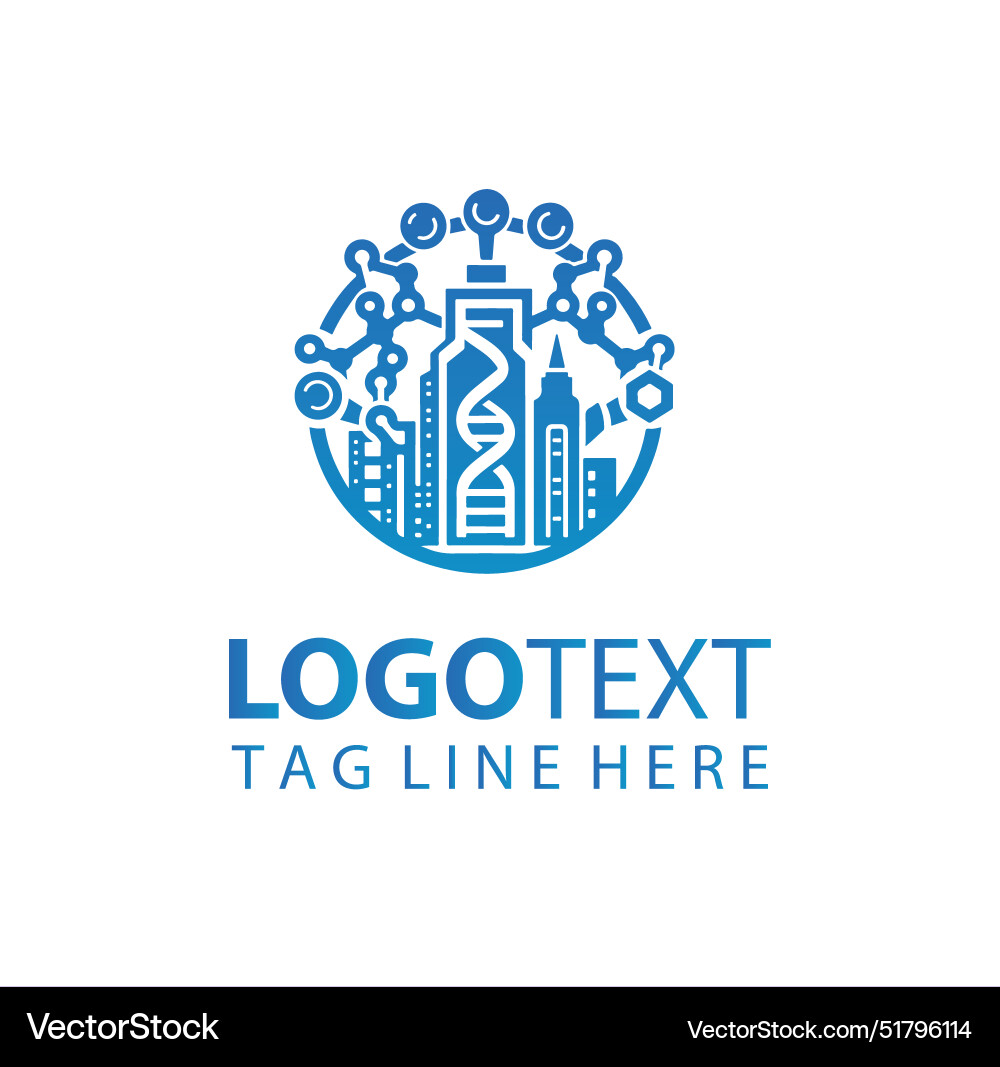 Biotech logo Royalty Free Vector Image - VectorStock