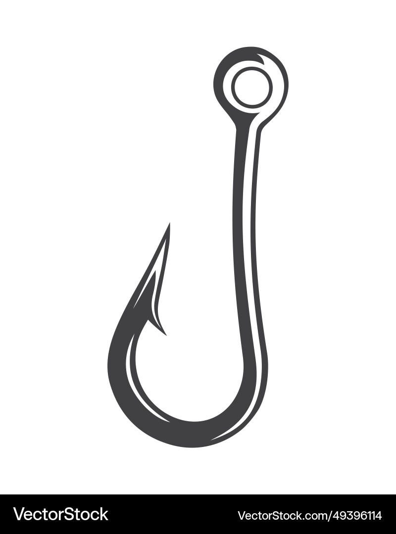 Fishing hook Royalty Free Vector Image - VectorStock